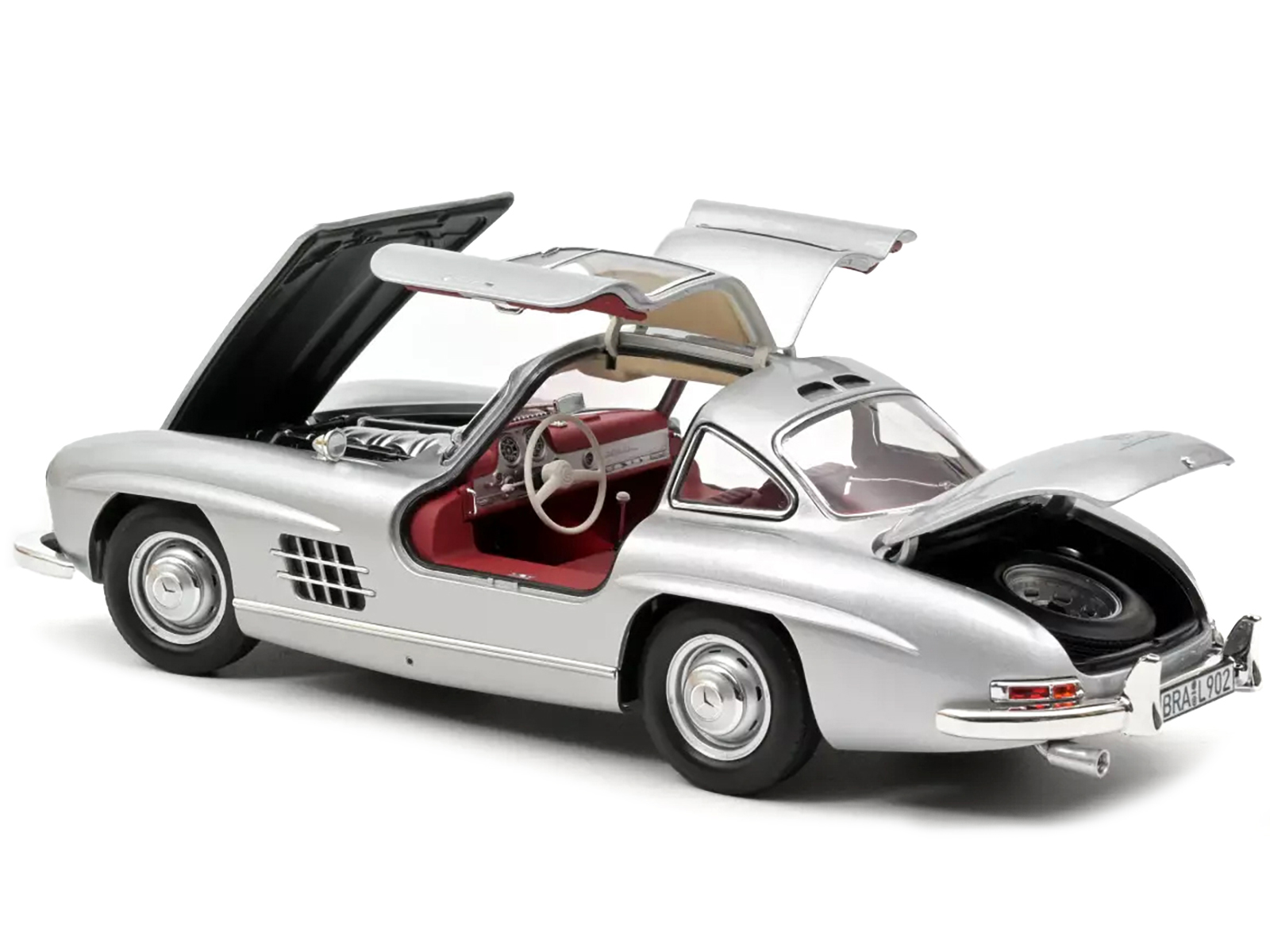 1954 Mercedes-Benz 300 SL Silver Metallic Diecast Model Car - 1/18 ...